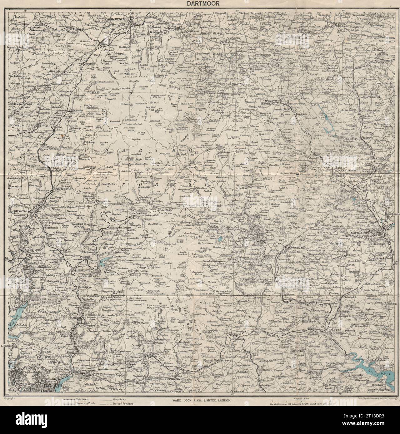 Dartmoor map hi-res stock photography and images - Alamy