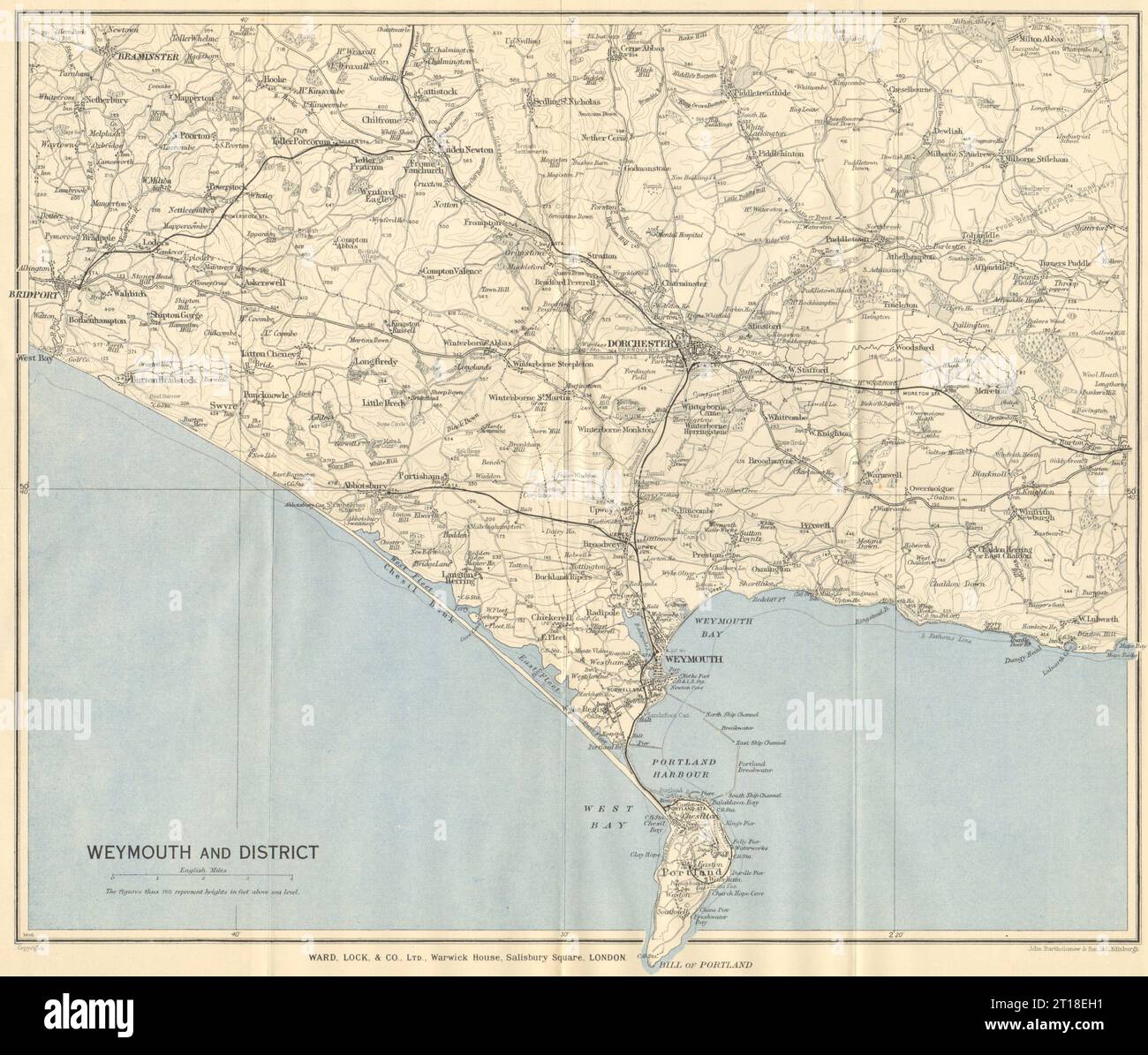 Weymouth map hi-res stock photography and images - Alamy