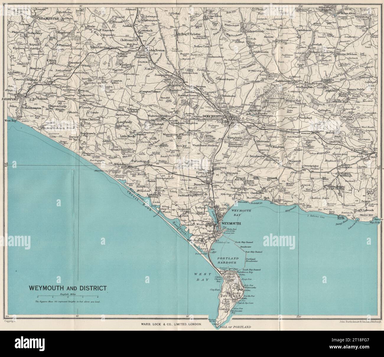 Map of weymouth hi-res stock photography and images - Alamy