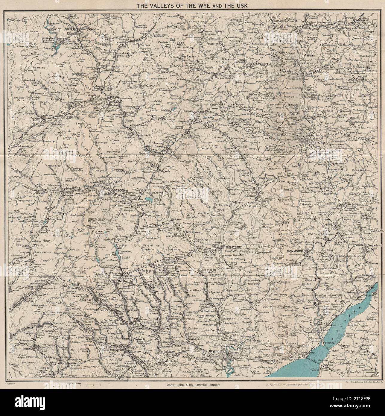 Pontypridd map hi-res stock photography and images - Alamy