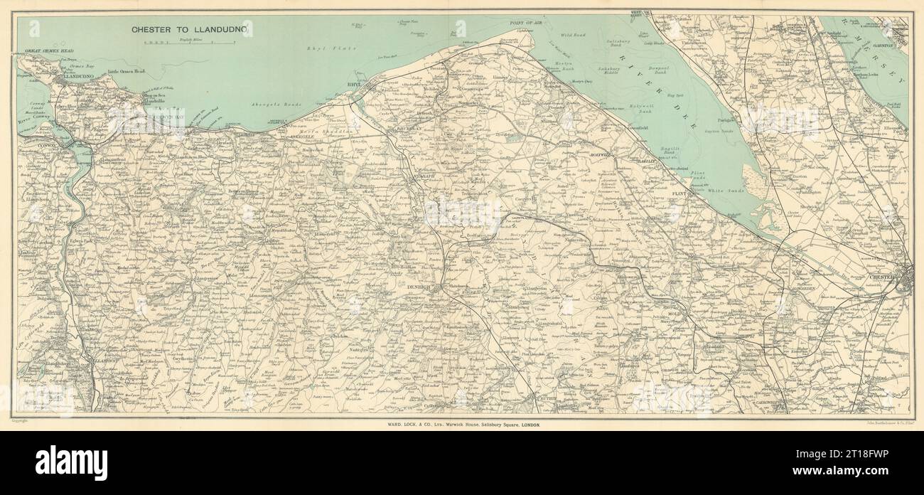 NORTH WALES COAST. Chester-Llandudno. Denbigh Rhyl Deeside. WARD LOCK ...