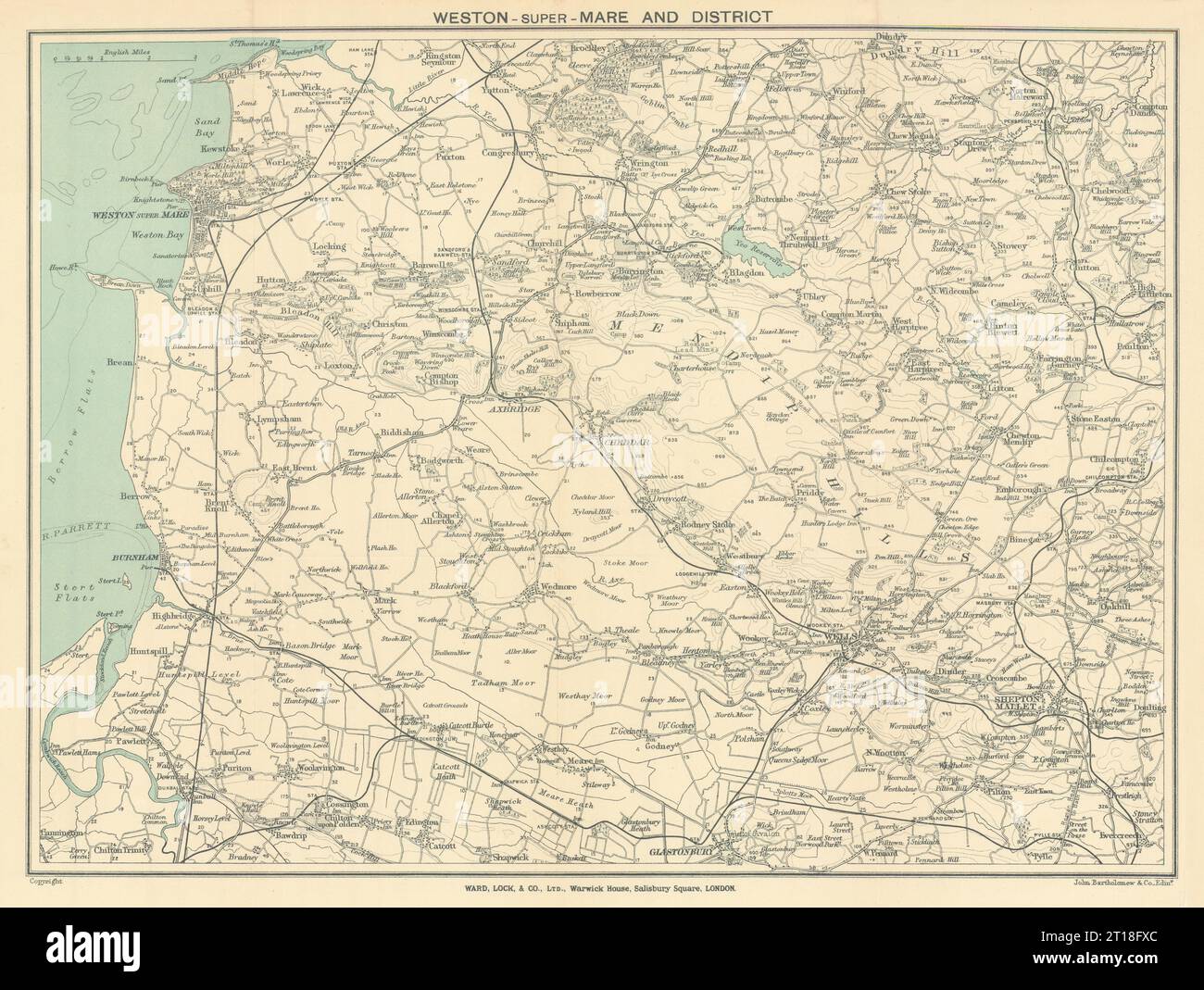 SOMERSET LEVELS & MENDIPS Weston-Super-Mare Wells Glastonbury WARD LOCK ...