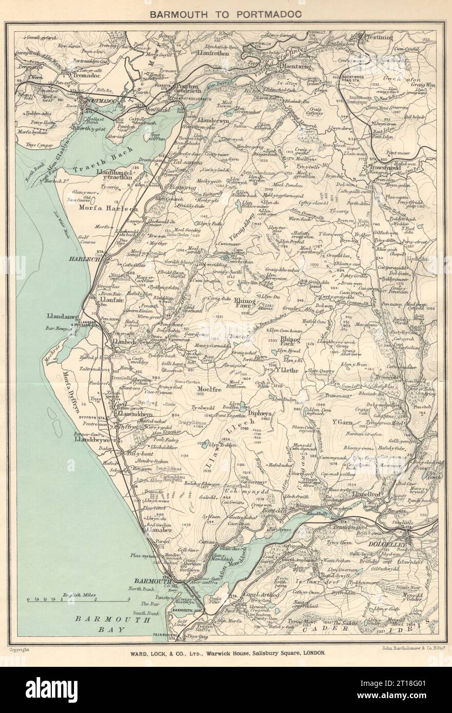 SNOWDONIA COAST. Barmouth-Porthmadog. Ffestiniog Dolgellau. WARD LOCK ...