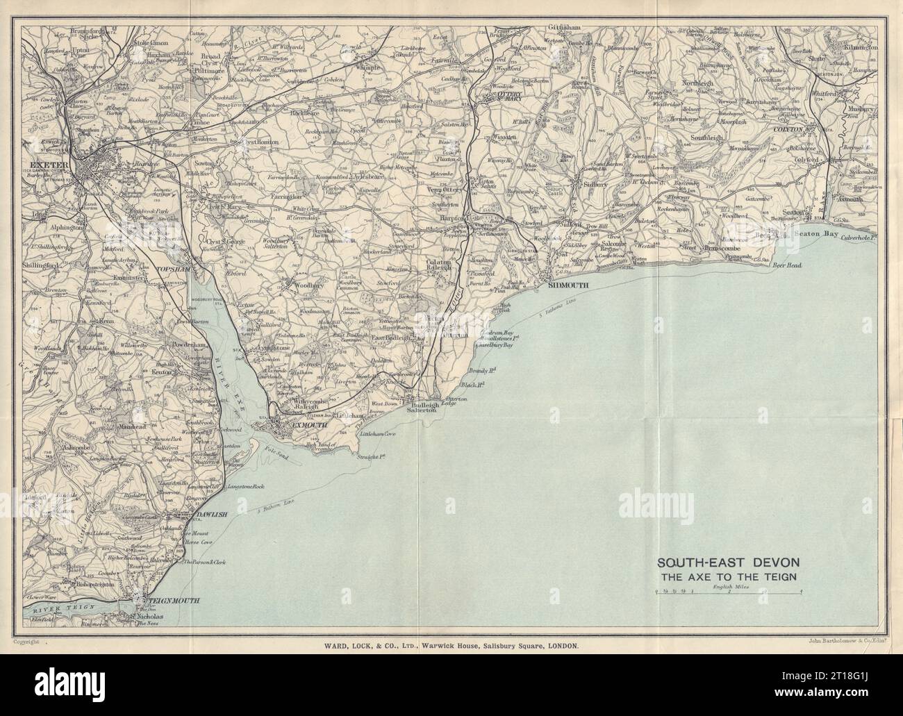 Exmouth map hi-res stock photography and images - Alamy