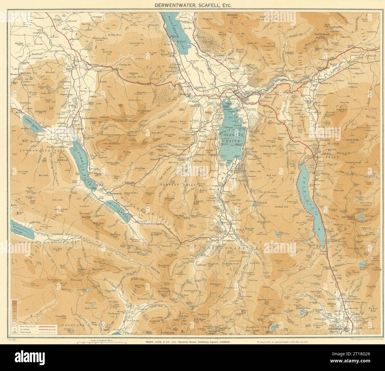 Buttermere lake district map hi-res stock photography and images - Alamy