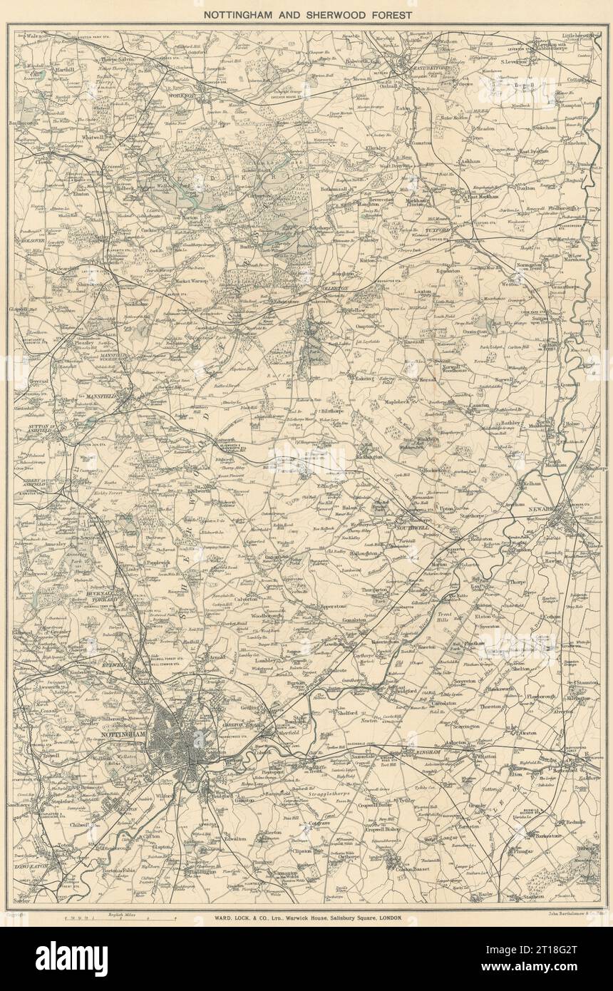 NOTTINGHAM & SHERWOOD FOREST. Dukeries Worksop Mansfield. WARD LOCK ... NOTTINGHAM & SHERWOOD FOREST. Dukeries Worksop Mansfield. WARD LOCK ...