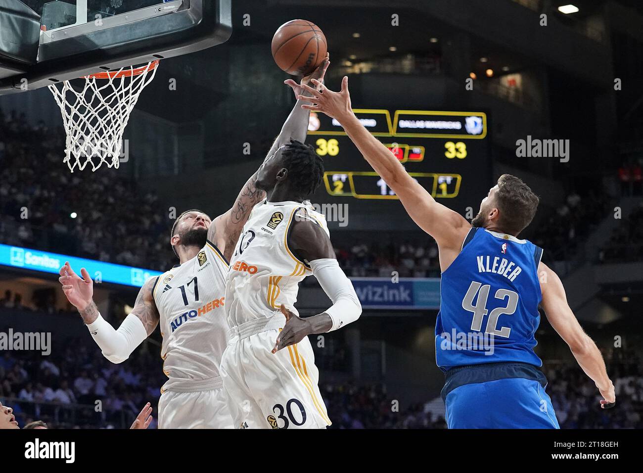 Madrid, Spain. 10th Oct, 2023. Real Madrid Baloncesto's Vincent Poirier ...