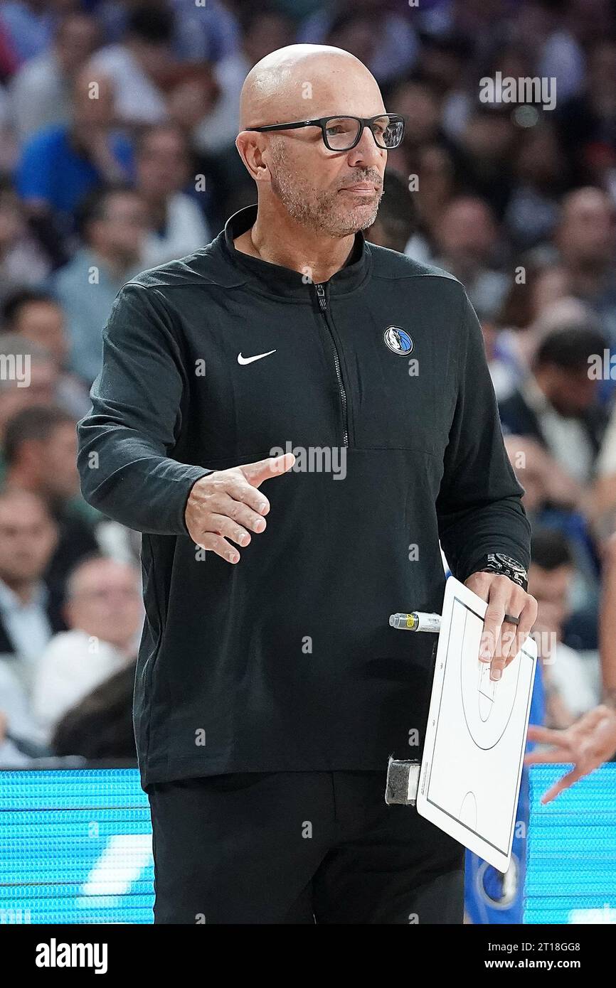 Madrid, Spain. 10th Oct, 2023. Dallas Mavericks' coach Jason Kidd ...