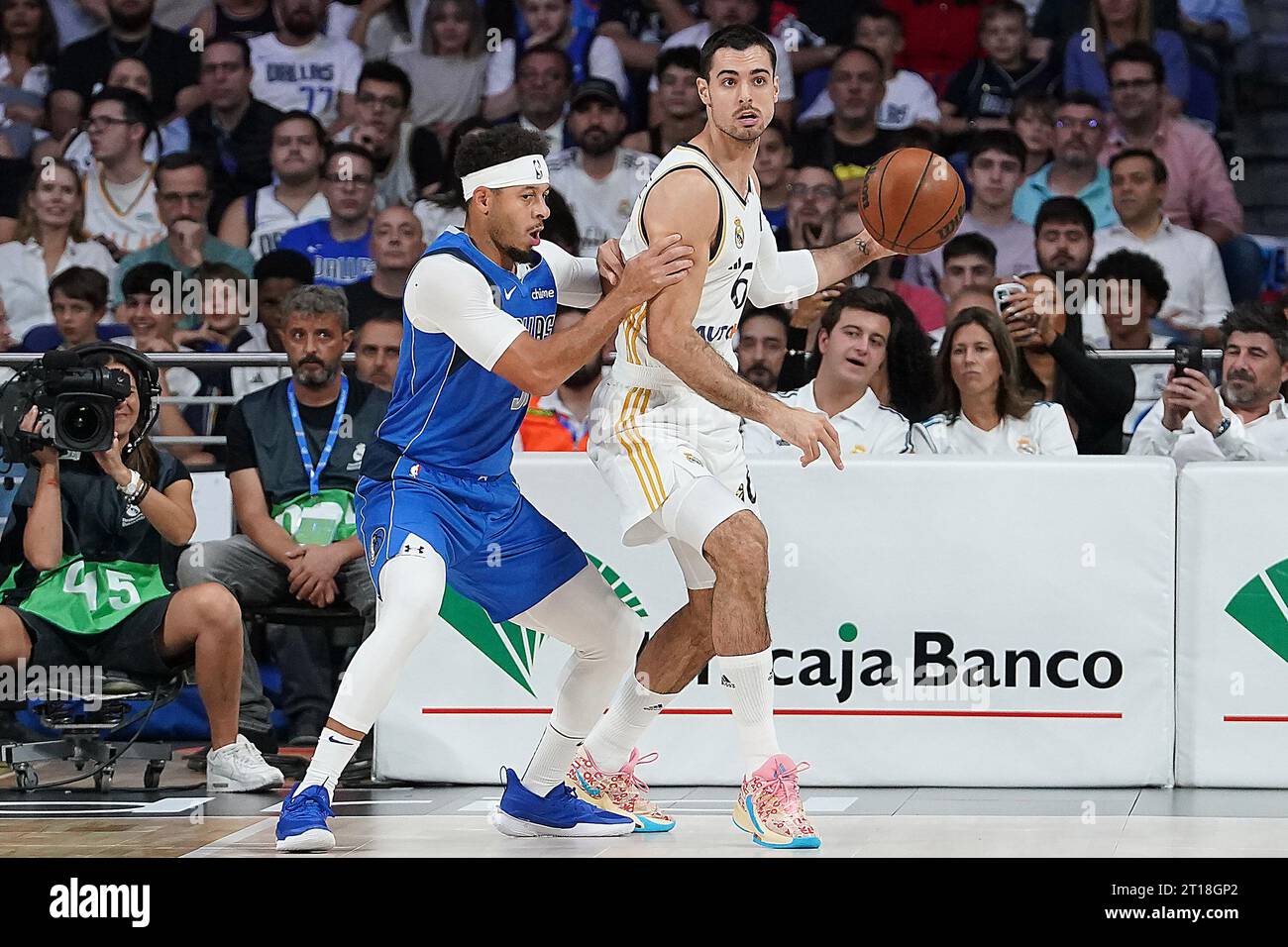 Madrid, Spain. 10th Oct, 2023. Real Madrid Baloncesto's Alberto Abalde ...