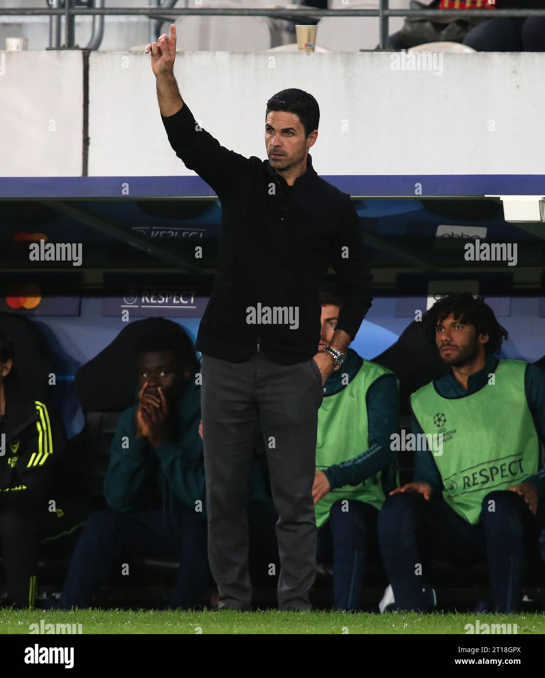 Mikel Arteta Manager of Arsenal. - RC Lens v Arsenal, UEFA Champions ...
