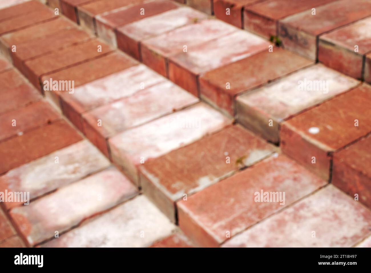 Red brick steps close up, abstract background or texture Stock Photo ...