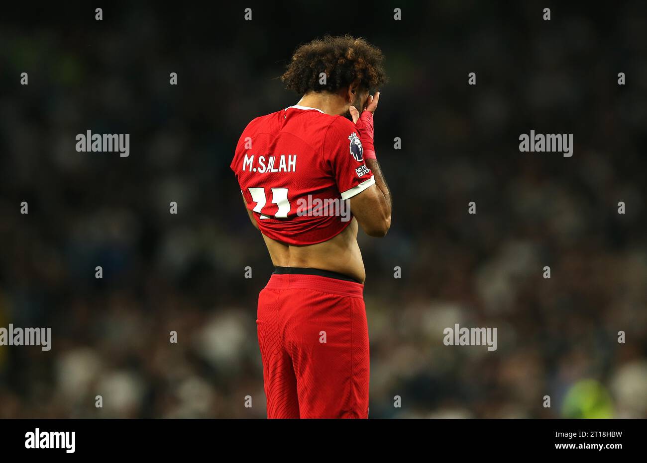 Mohamed Salah of Liverpool looks disappointed & dejected. - Tottenham ...