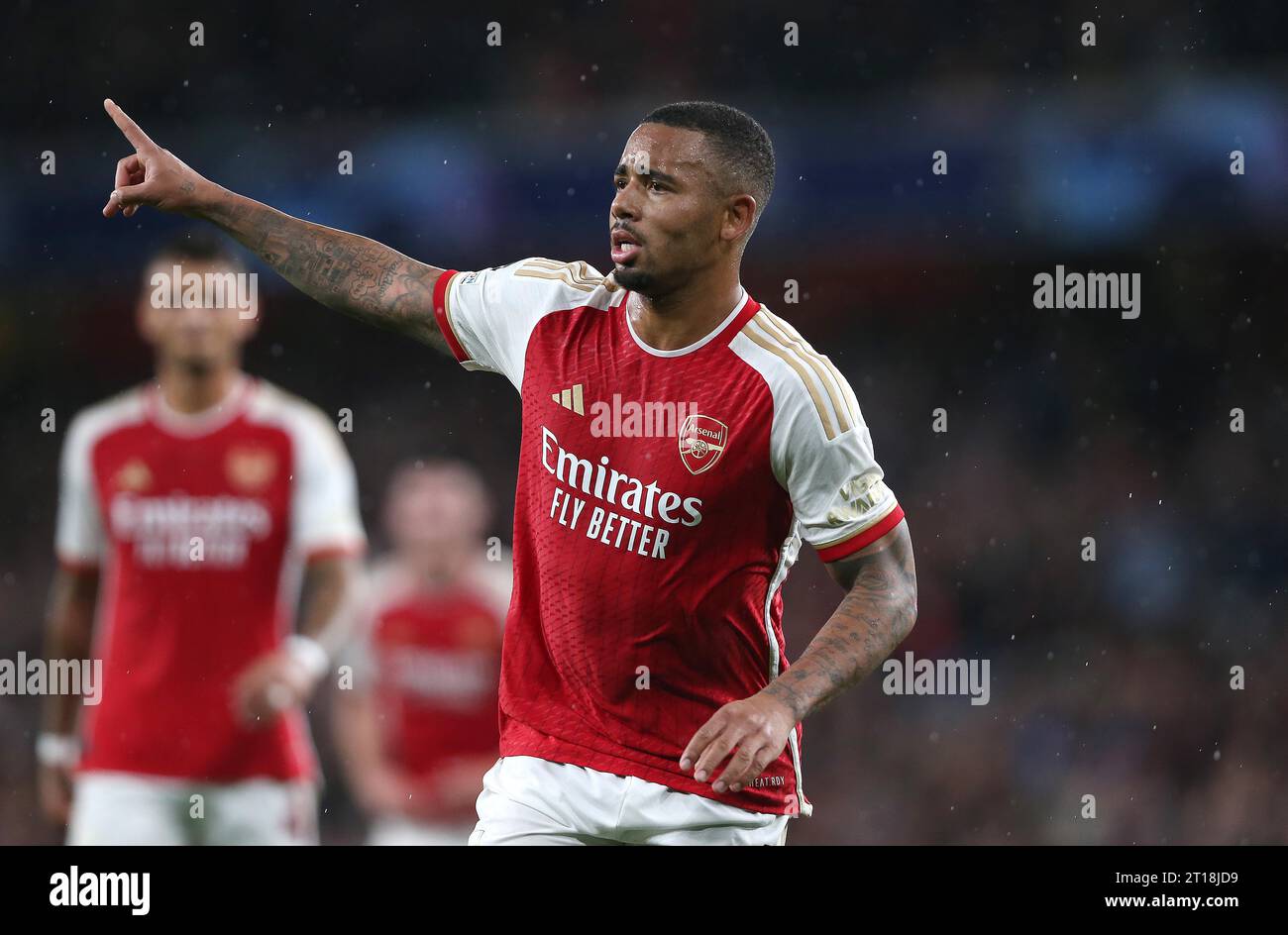 GOAL 3-0, Gabriel Jesus of Arsenal goal celebration. - Arsenal v PSV ...