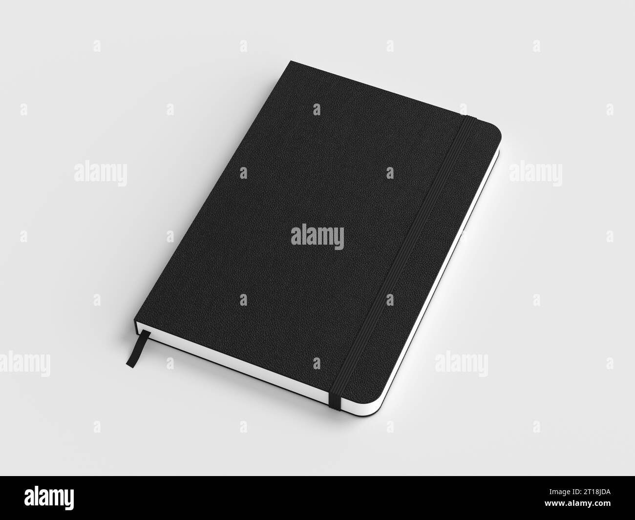 Mockup open notebook black Black and White Stock Photos & Images - Alamy