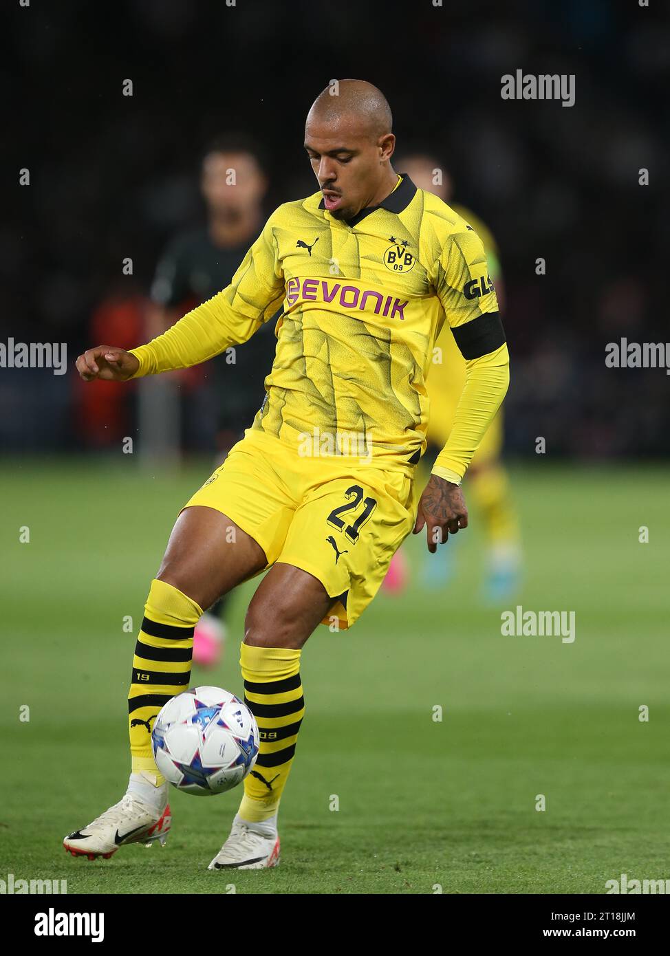 Donyell Malen of Borussia Dortmund. - Paris Saint-Germain v Borussia ...