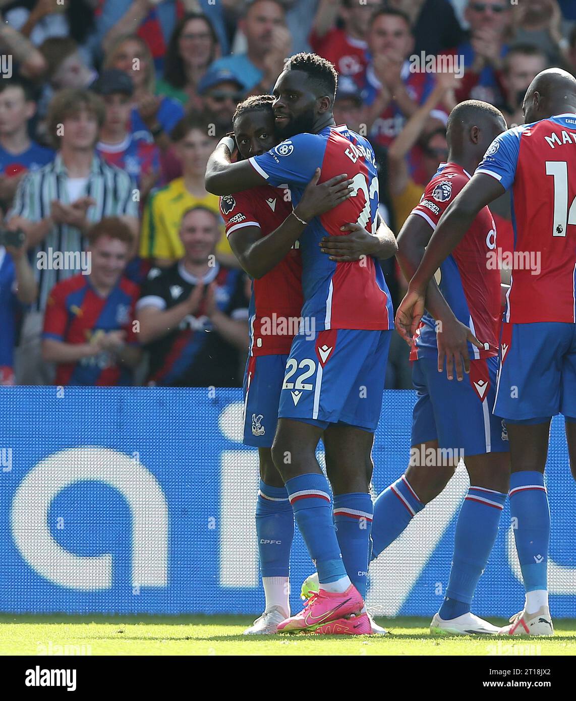 GOAL 3-1, Odsonne Edouard of Crystal Palace goal celebration with ...