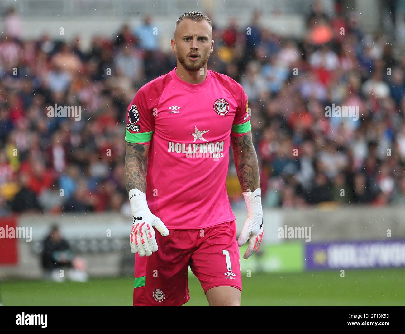 Mark Flekken of Brentford. - Brentford v Crystal Palace, Premier League ...