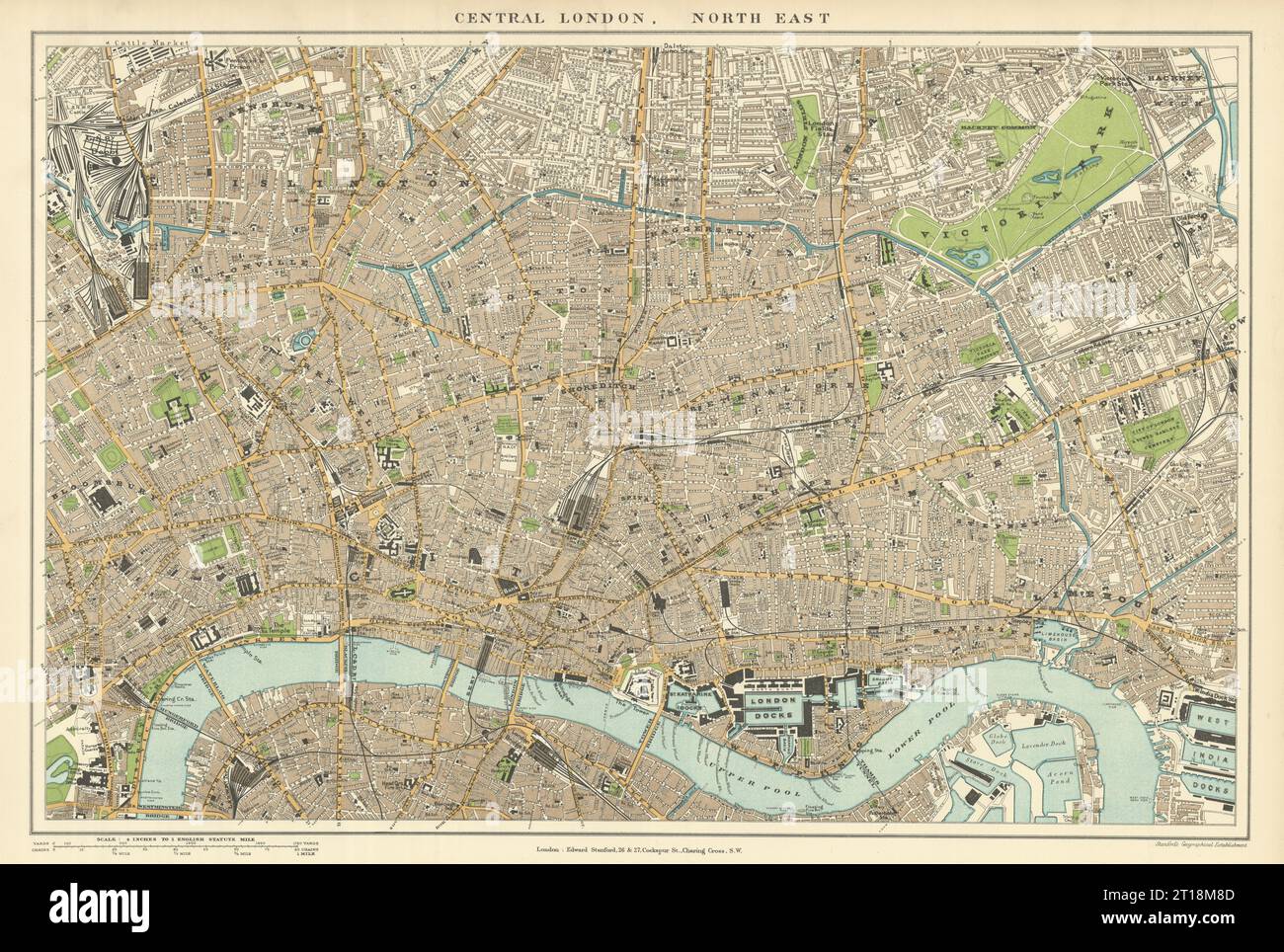 London street map 19th century hackney hi-res stock photography and ...