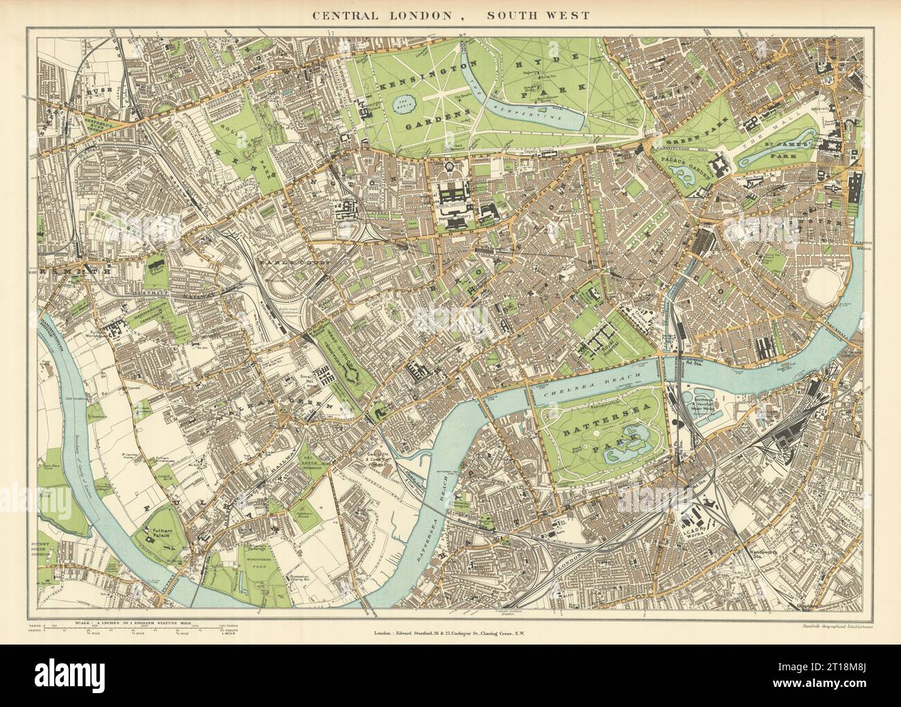 Central London S.W. Battersea Chelsea Kensington Westminster. STANFORD ...