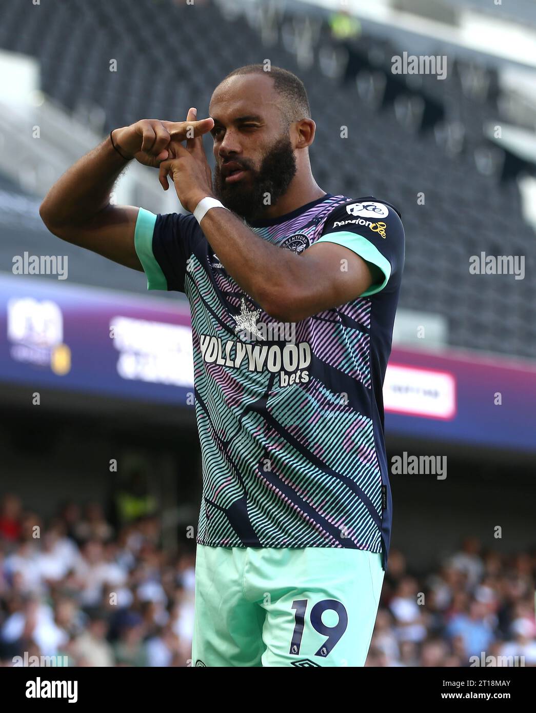 GOAL 2-0, Bryan Mbeumo of Brentford goal celebration after scoring a ...