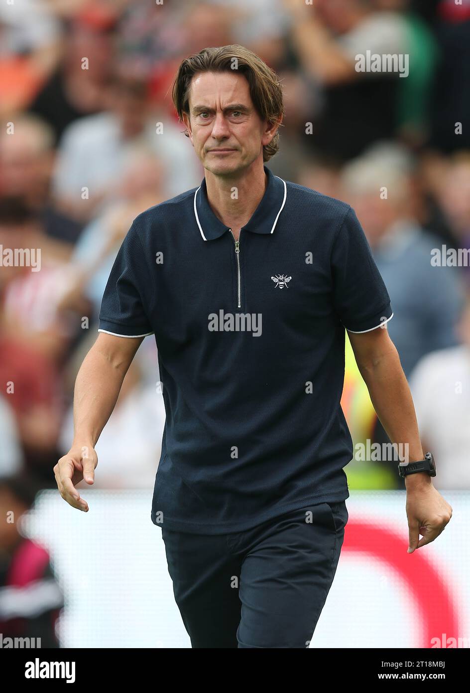 Thomas Frank Manager of Brentford. - Fulham v Brentford, Premier League ...
