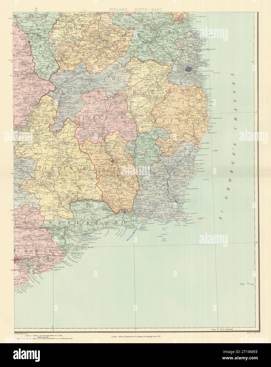 Ireland south-east Leinster Kildare Wicklow Dublin Tipperary. STANFORD ...