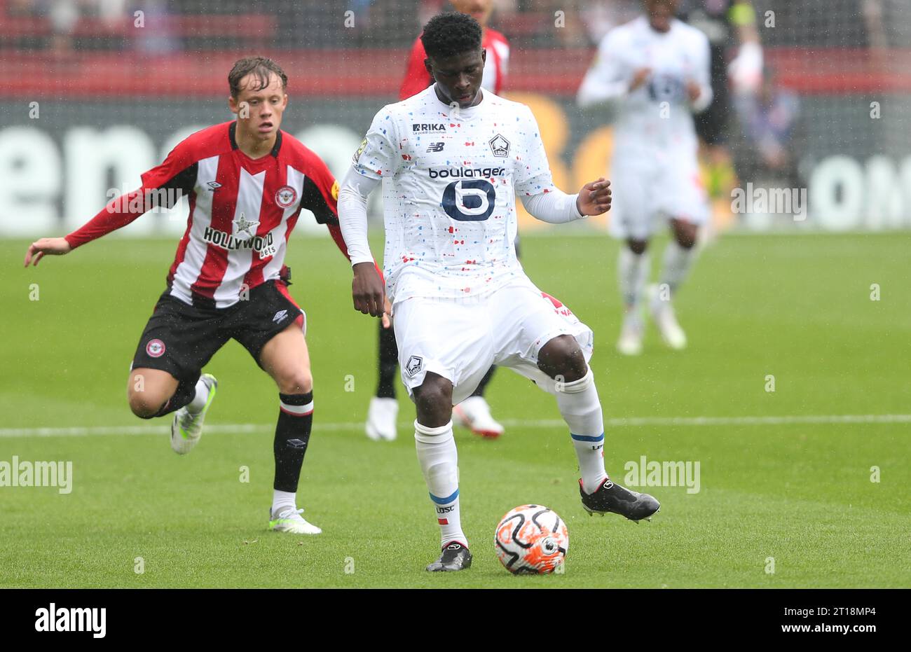 Carlos Baleba of Lille OSC. - Brentford v Lille OSC, Pre Season ...