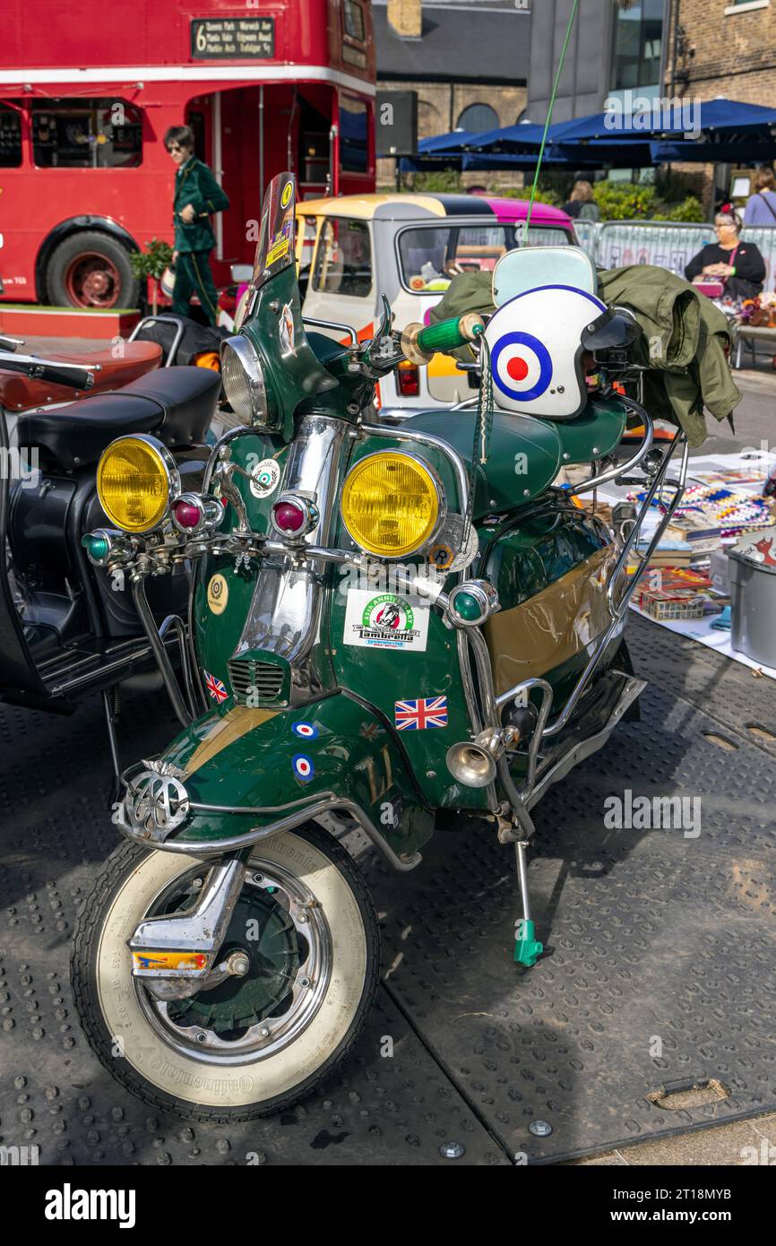 Customised mods scooter from the 1960's, London Classic Car Boot Sale ...