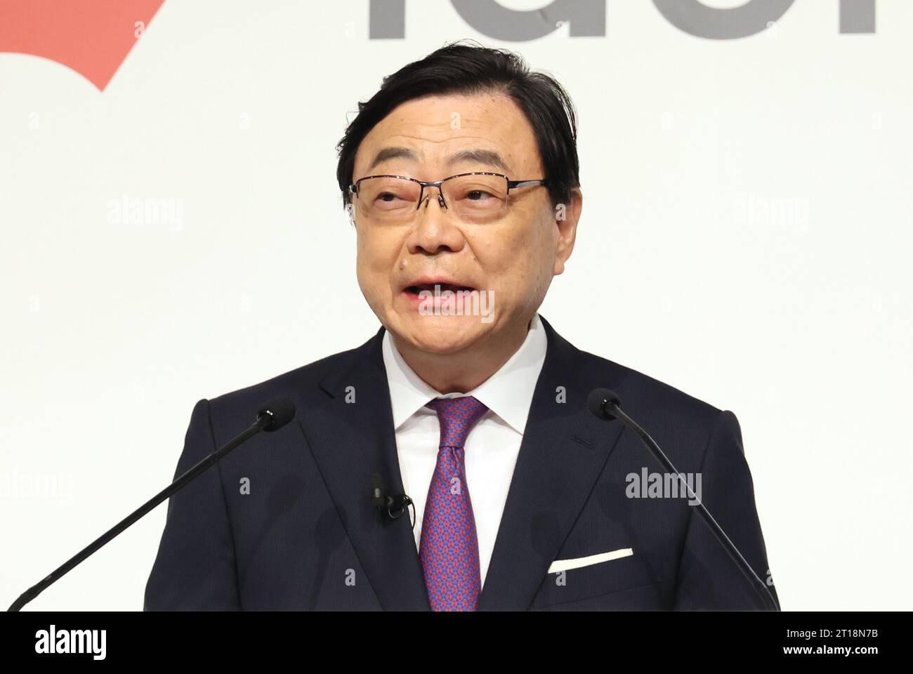 Tokyo, Japan. 12th Oct, 2023. Japan's petroleum company Idemitsu Kosan president Shunichi Kito ...
