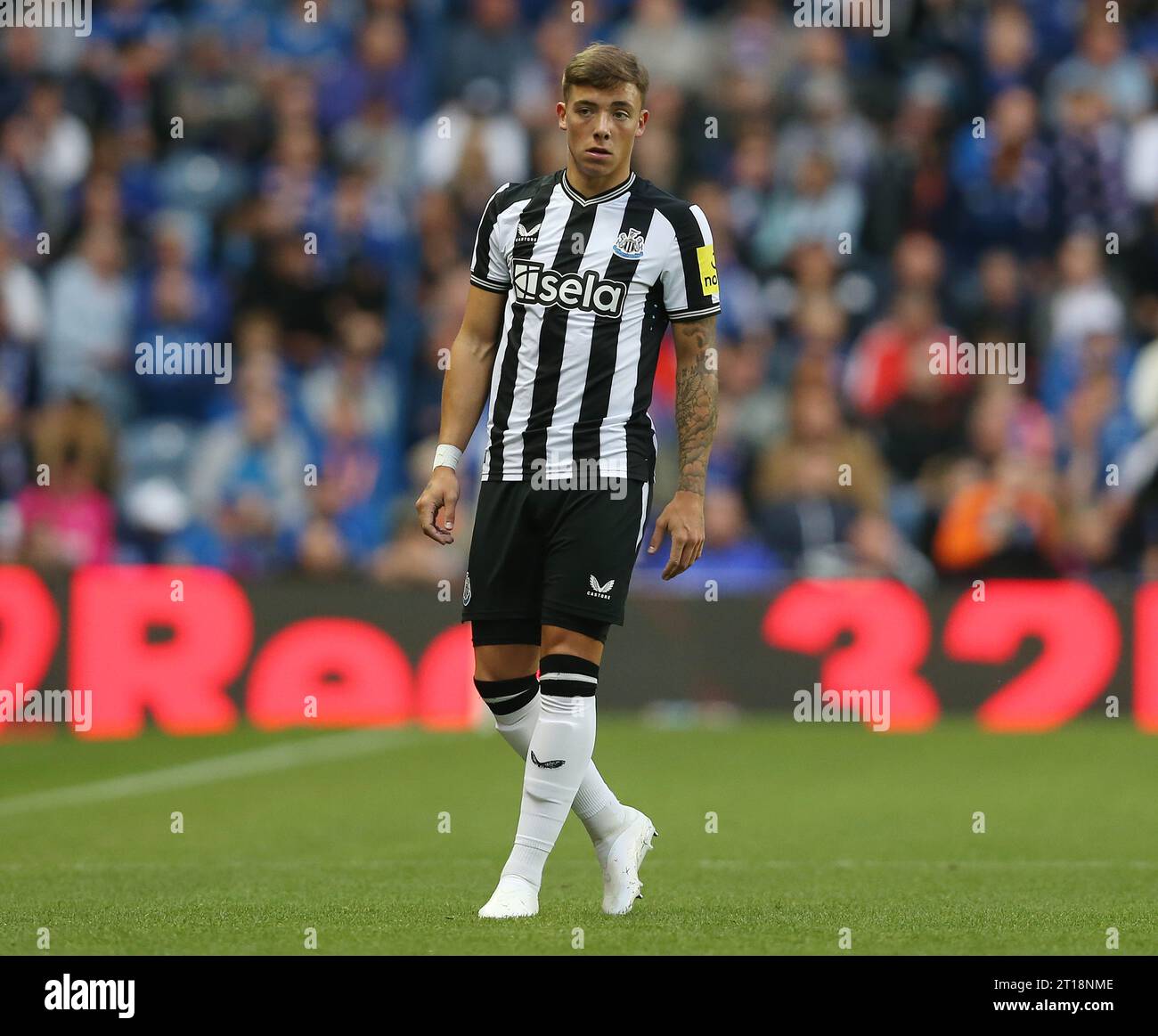 Harrison Ashby of Newcastle United. - Rangers v Newcastle United, Pre ...