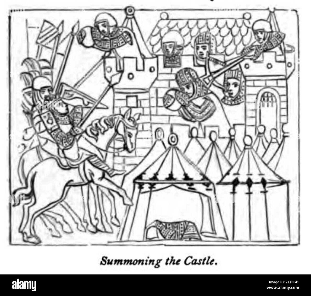 Scenes and Characters of the Middle Ages Stock Photo - Alamy