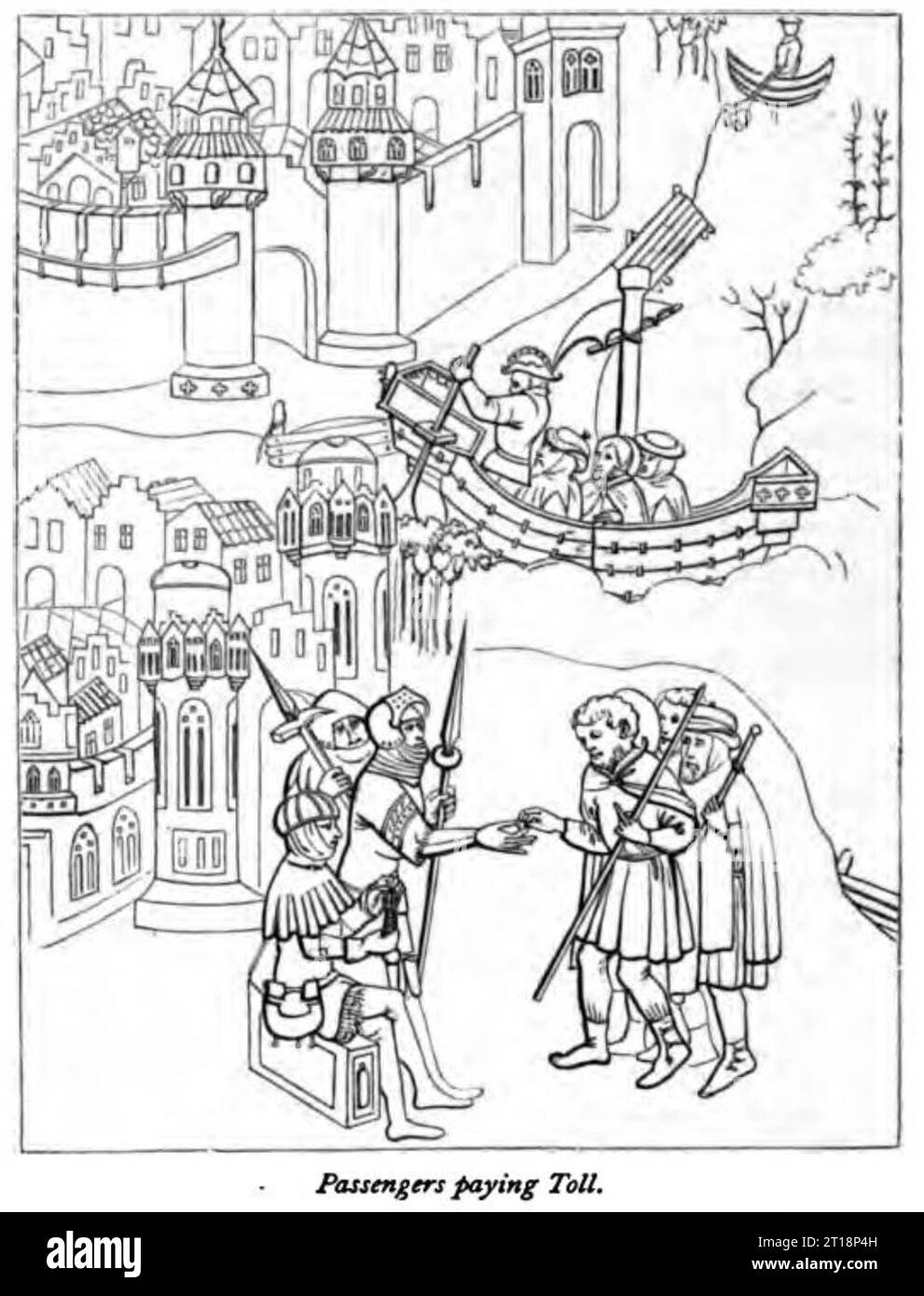 Scenes and Characters of the Middle Ages Stock Photo - Alamy