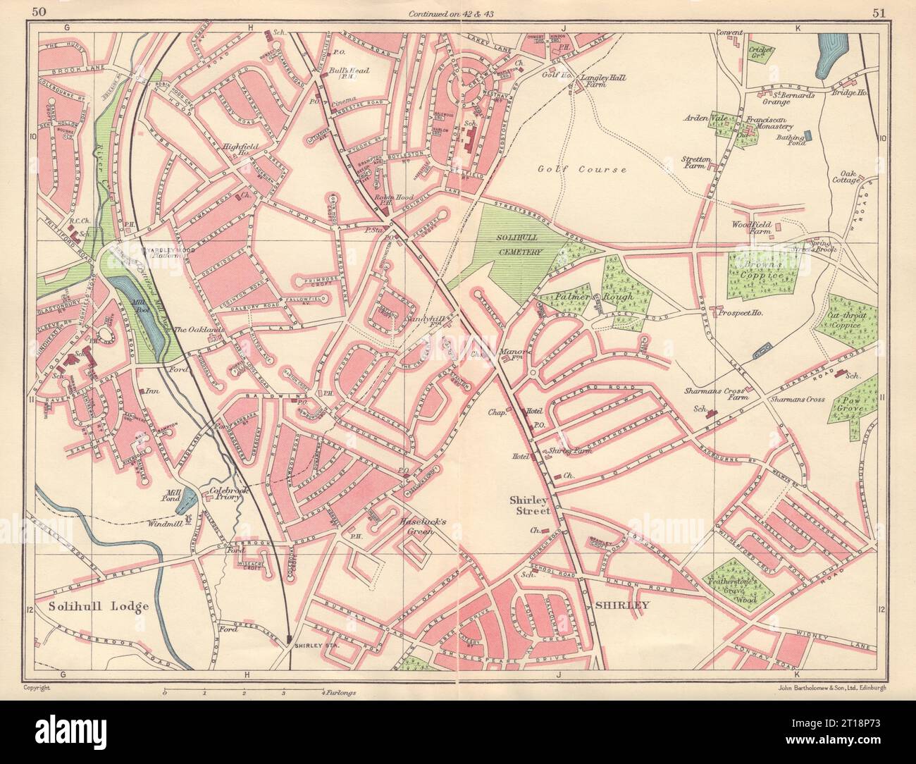 Solihull map hi-res stock photography and images - Alamy