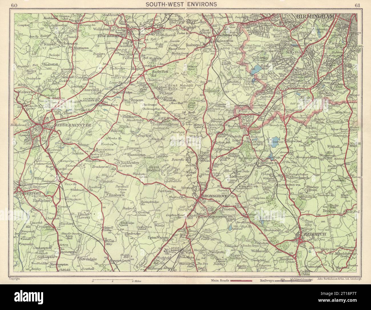 SW BIRMINGHAM environs Stourbridge Kidderminster Bromsgrove Stourport ...