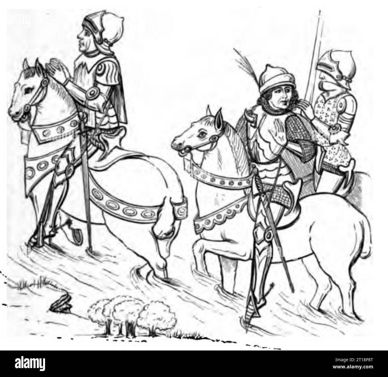 Scenes and Characters of the Middle Ages Stock Photo - Alamy