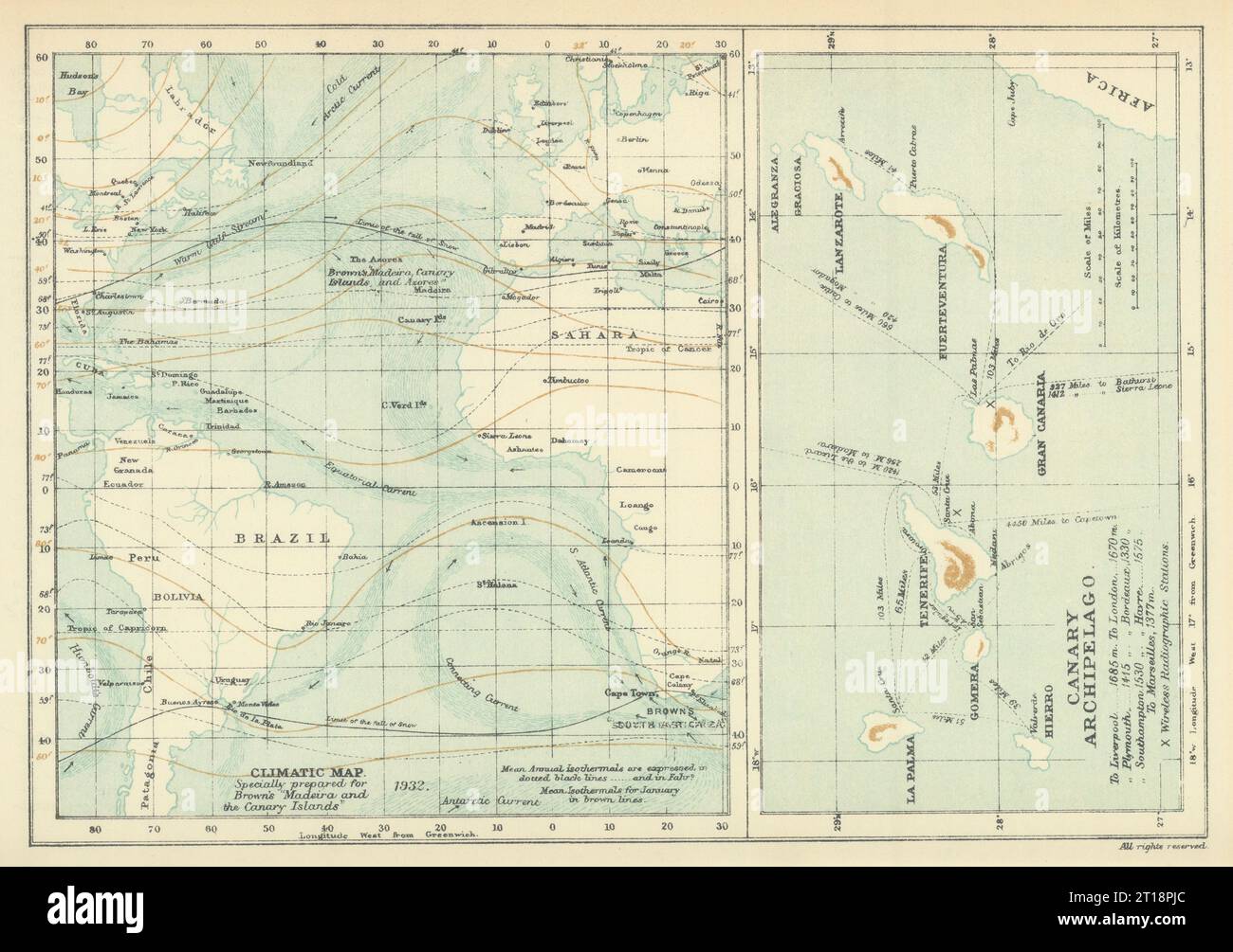 Atlantic ocean currents map hi-res stock photography and images - Alamy