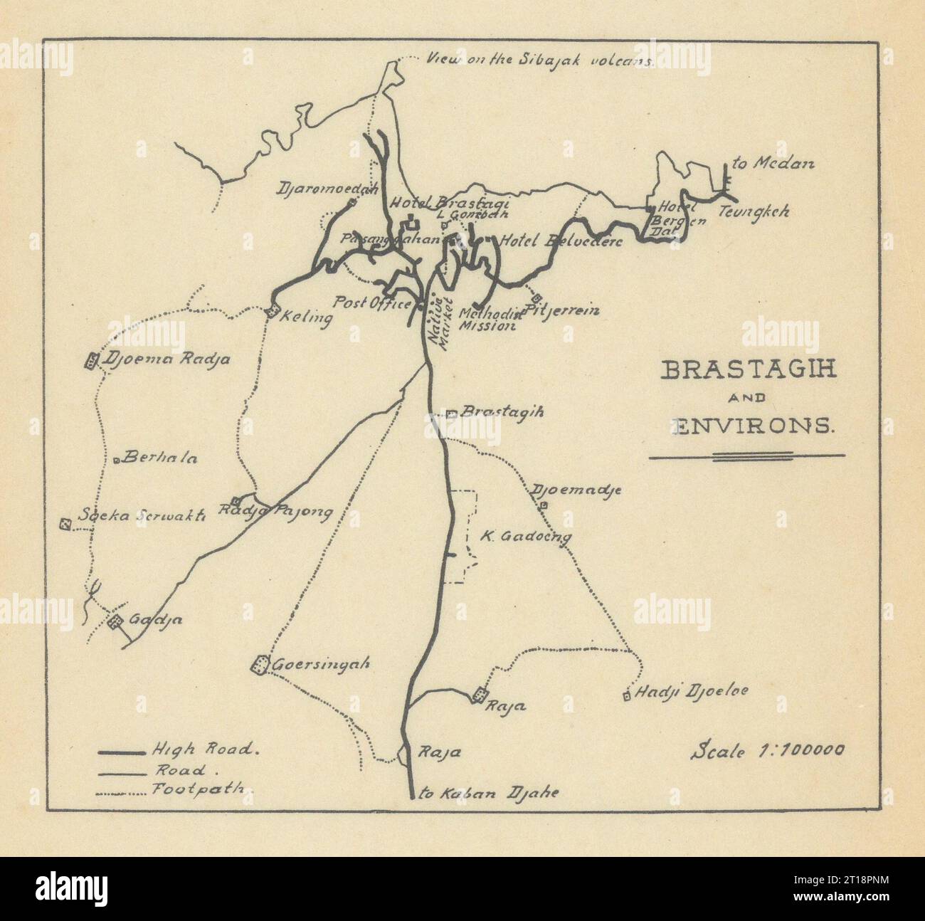 Brastagih area. Berastagi, Sumatra Dutch East Indies SMALL! VAN STOCKUM ...