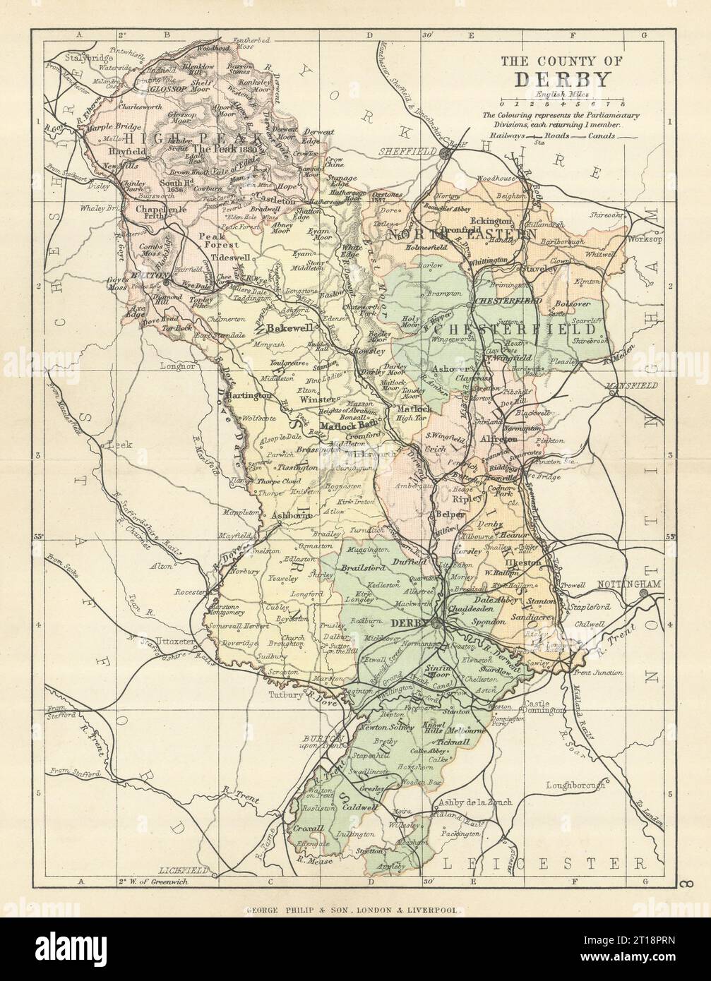 Derby england map hi-res stock photography and images - Alamy
