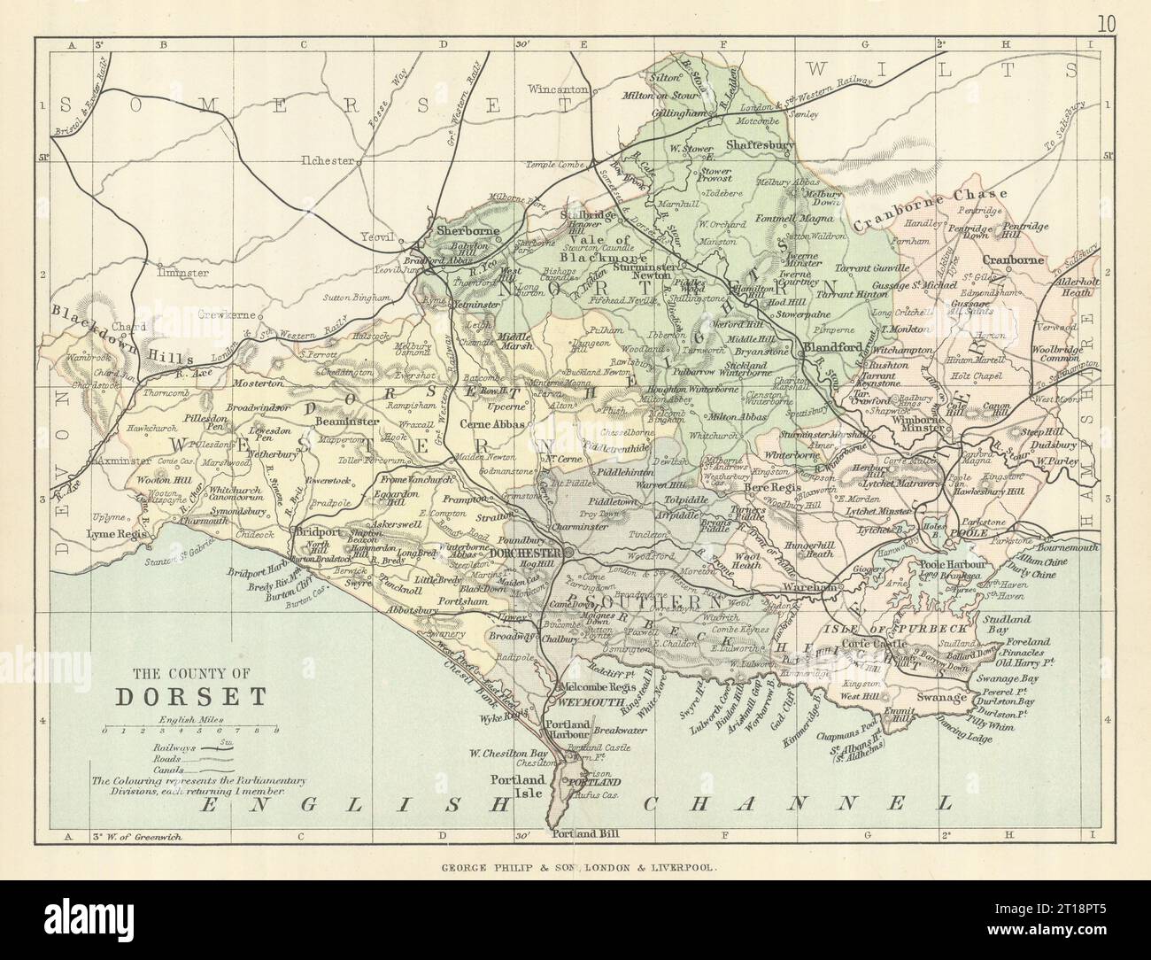 Old map dorset county hi-res stock photography and images - Alamy