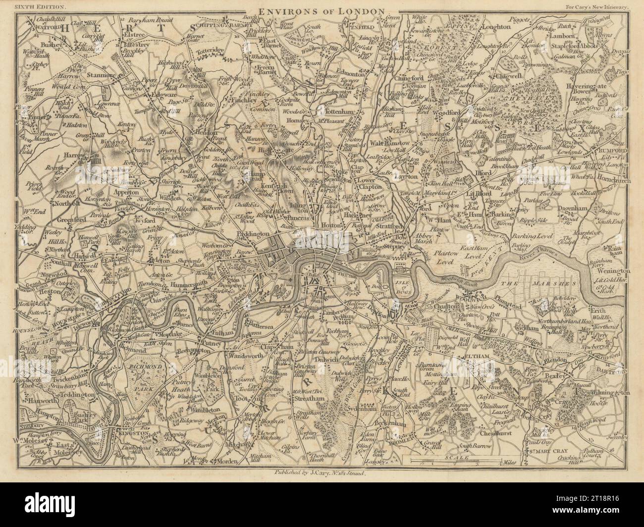 Antique map of london hi-res stock photography and images - Alamy