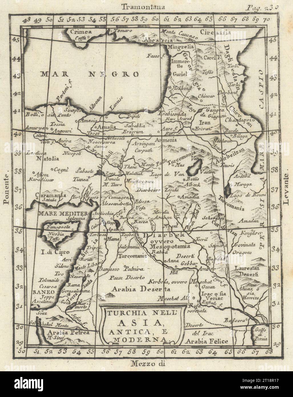 'Turchia Nell' Aisa Antica, e Moderna'. Turkey in Asia. Iraq. BUFFIER ...