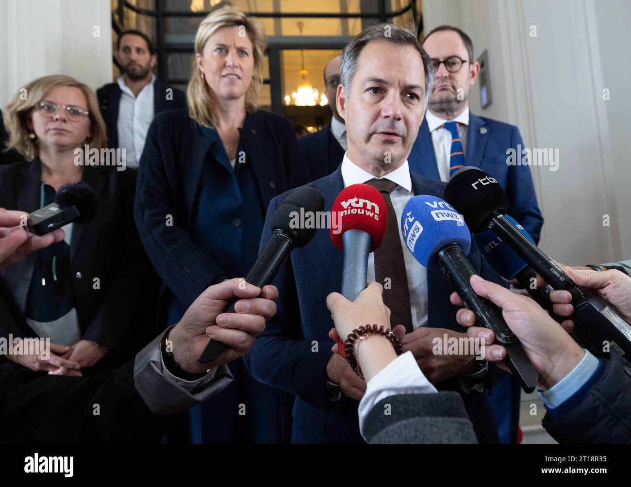 State secretary Marie-Colline Leroy, Interior Minister Annelies ...