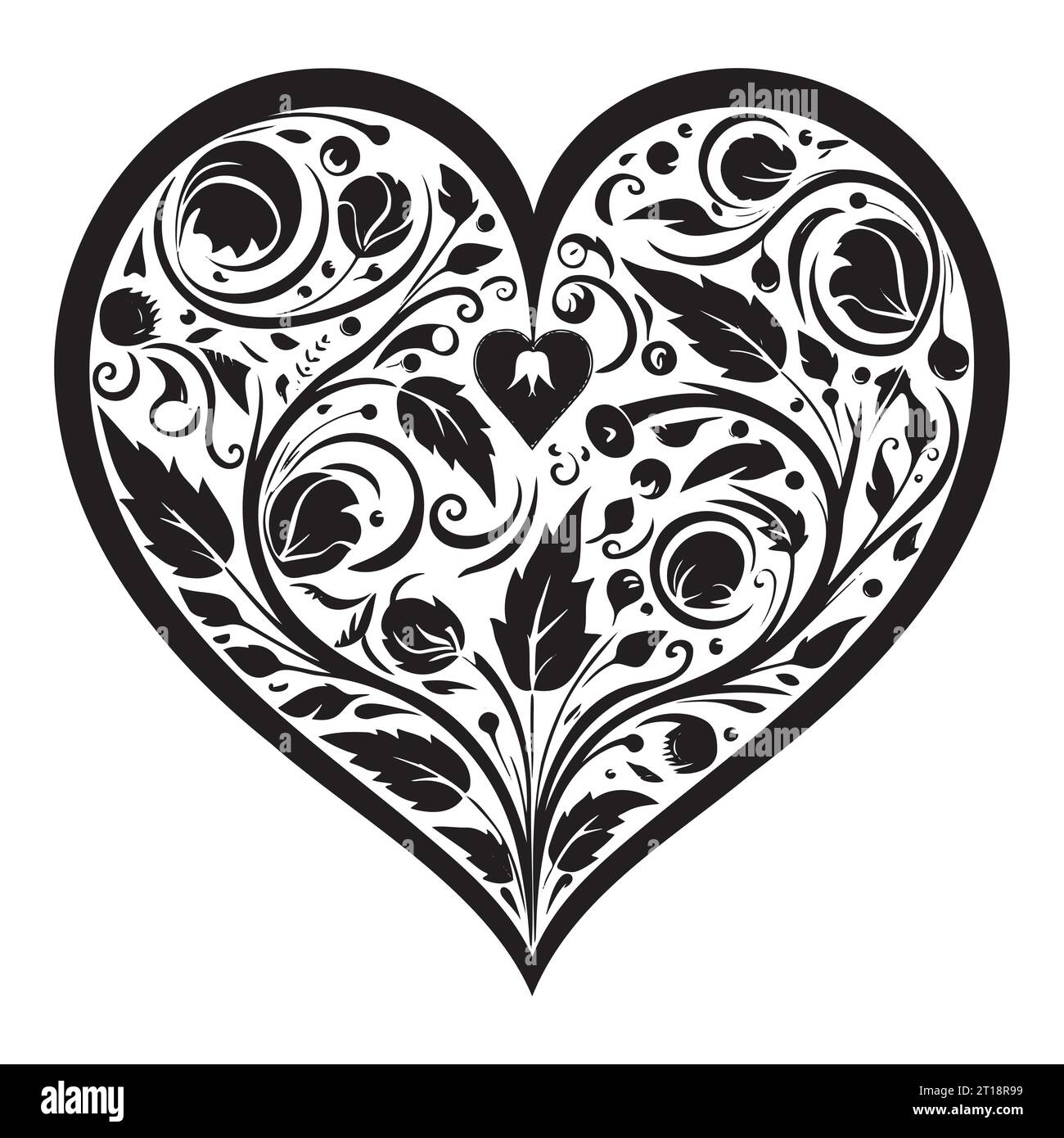 Symbol of love for Valentine s Day, prints on T-shirts and textiles ...