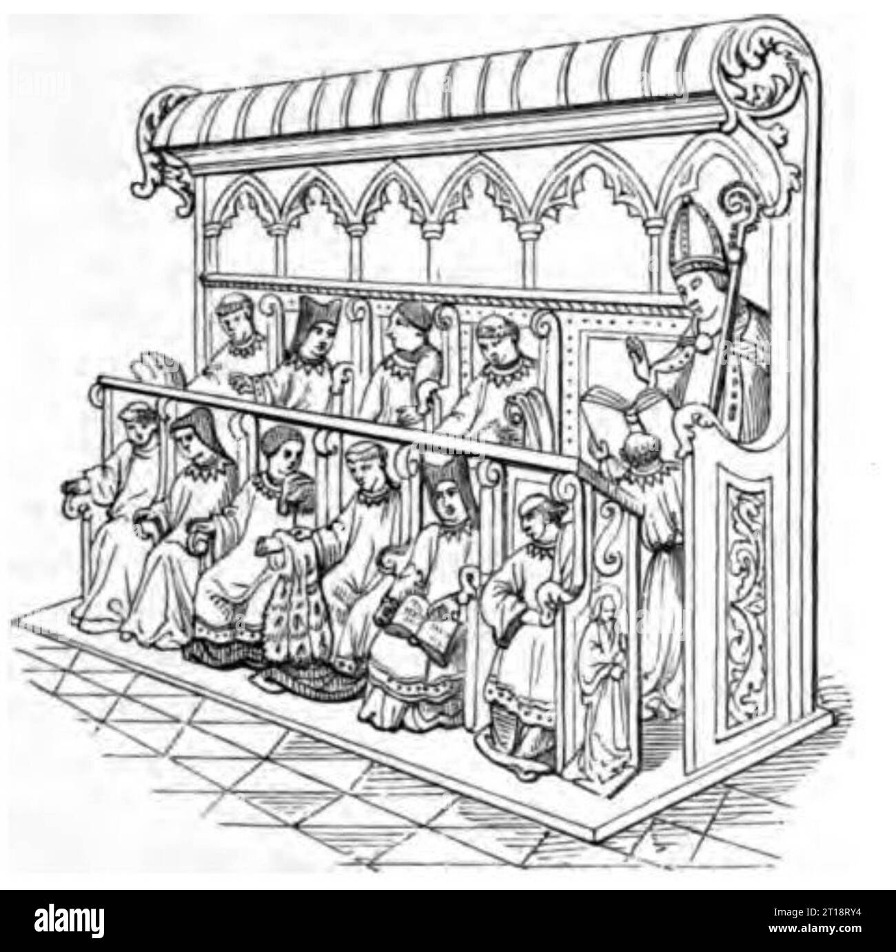 Scenes and Characters of the Middle Ages Stock Photo - Alamy