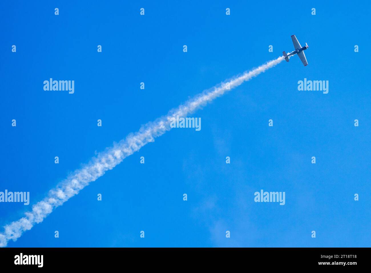 Yakovlev 50 aerobatics display at the 2023 Bournemouth Air Festival ...