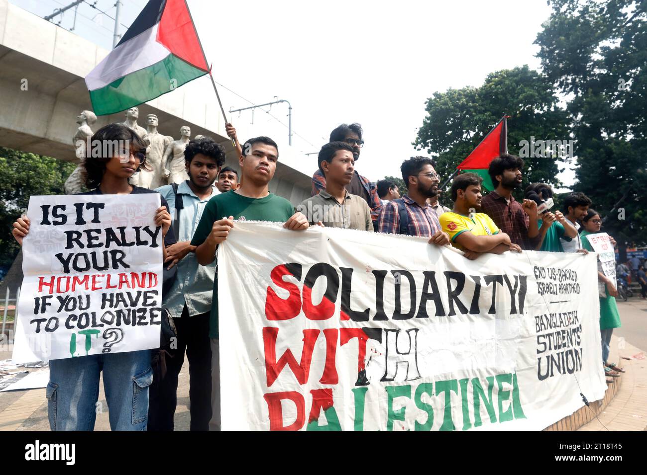 Dhaka, Bangladesh - October 12, 2023: Bangladesh Students Union held a ...