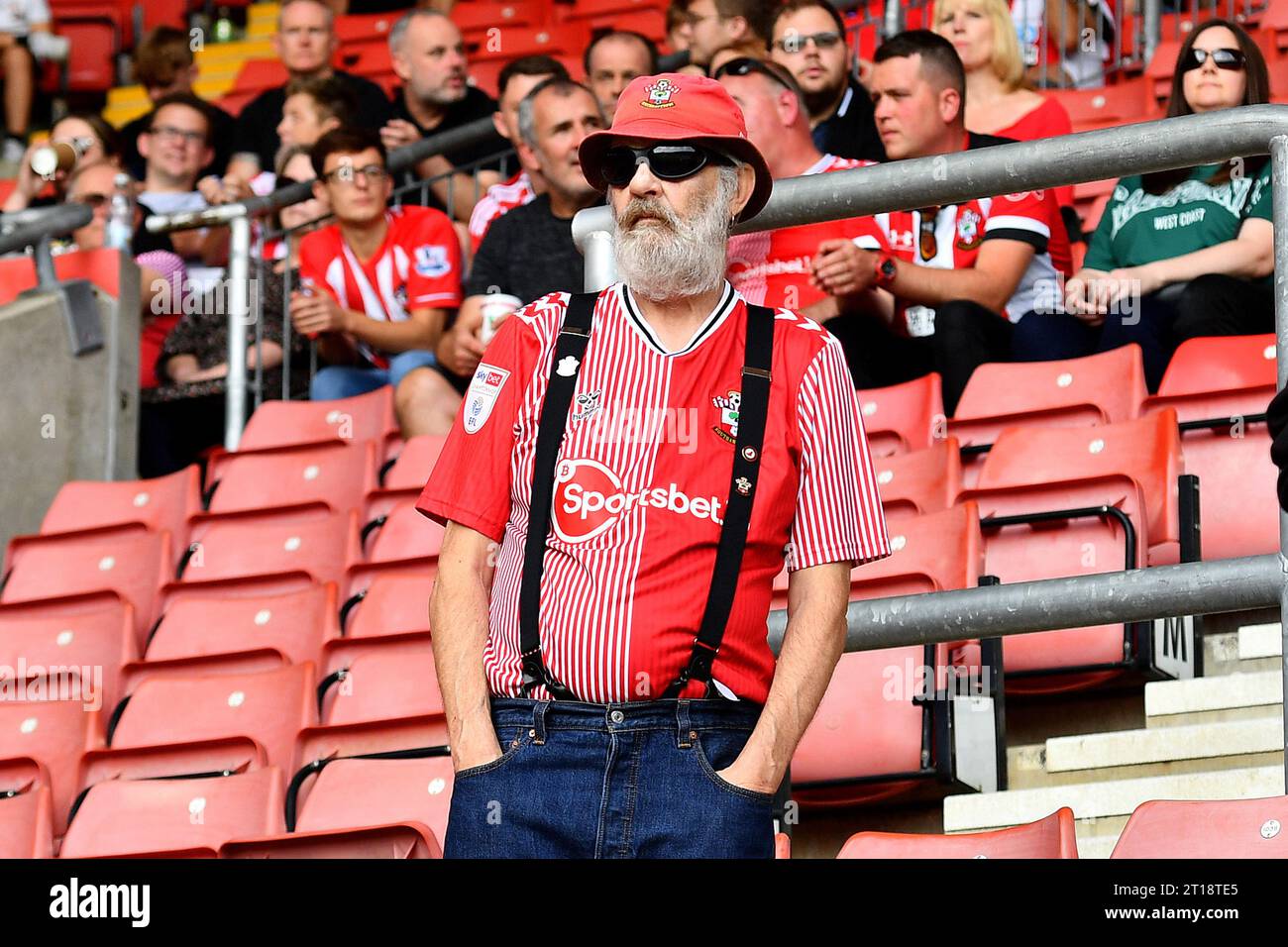 Southampton fans await kick off - Southampton v Rotherham United, Sky ...