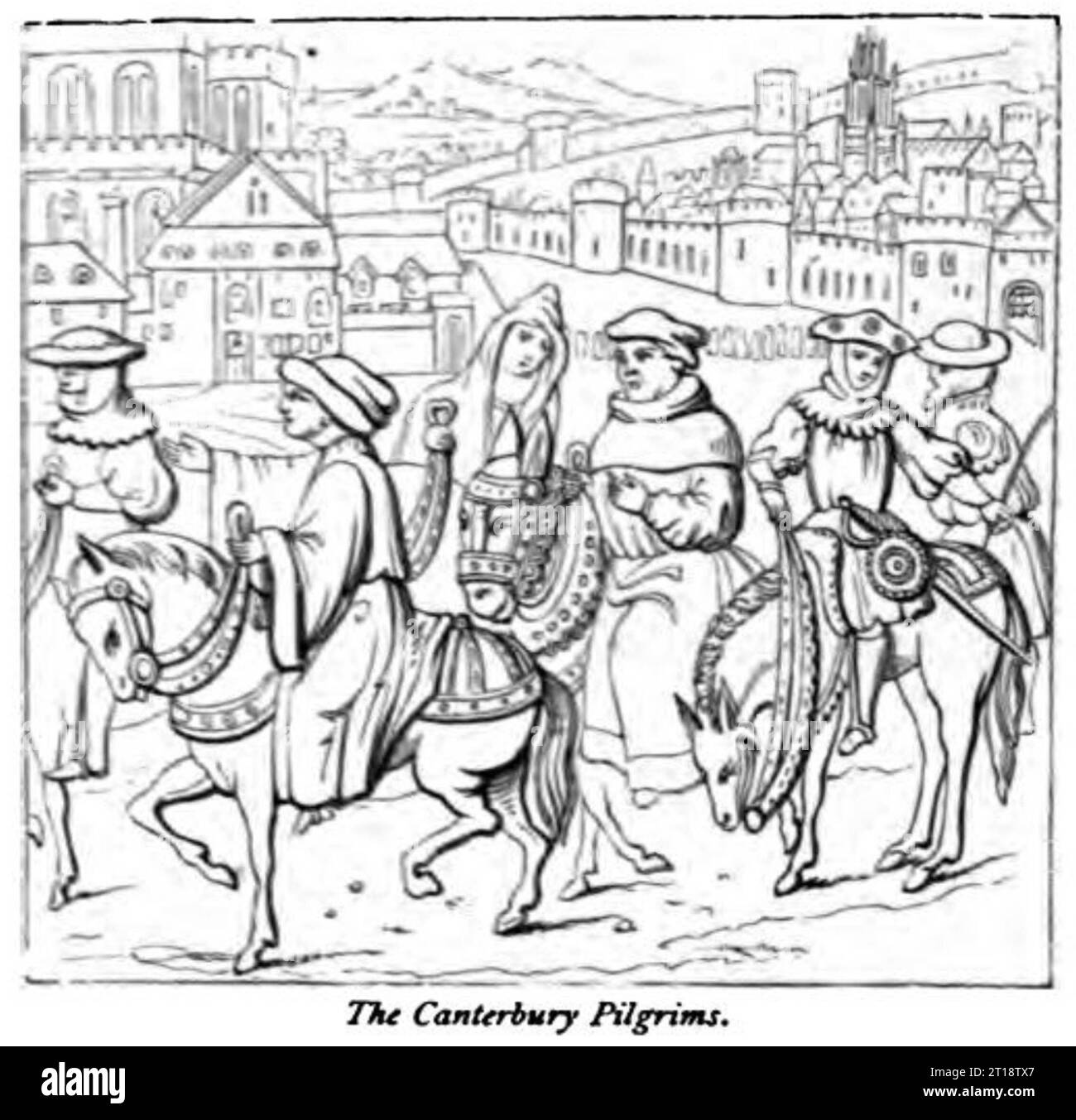 Scenes and Characters of the Middle Ages Stock Photo - Alamy