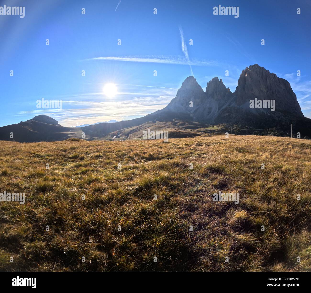 Beautiful landscape of Italian dolomites-with mountain meadows,lakes ...