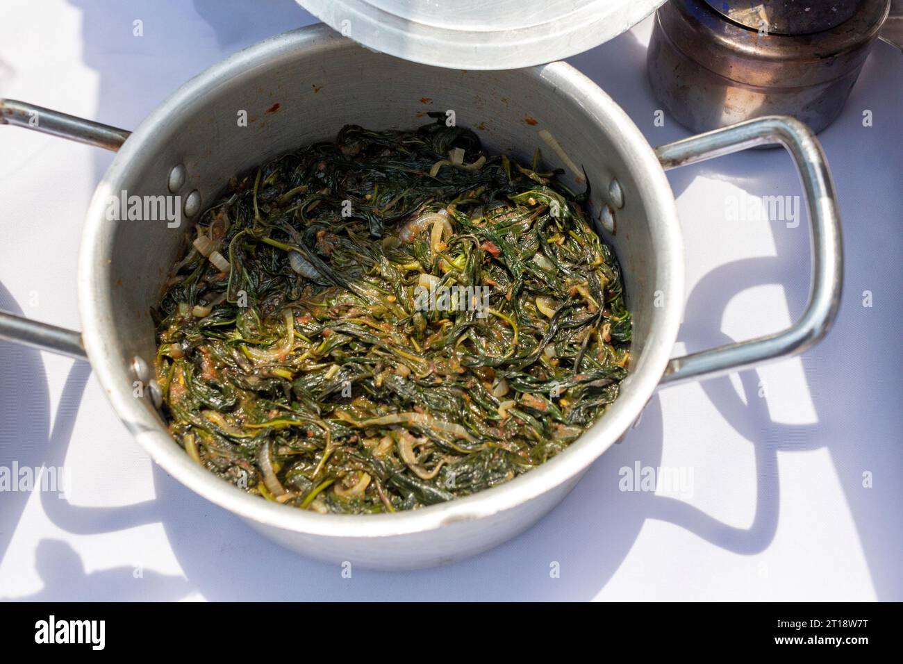 Sweet potato leaves stew hi-res stock photography and images - Alamy